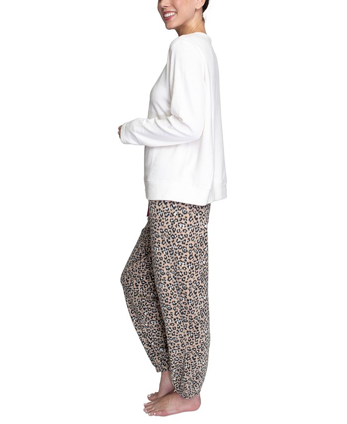 Hanes Women's Animal-Print 2-Pc. Lounge & Pajama Set - Macy's