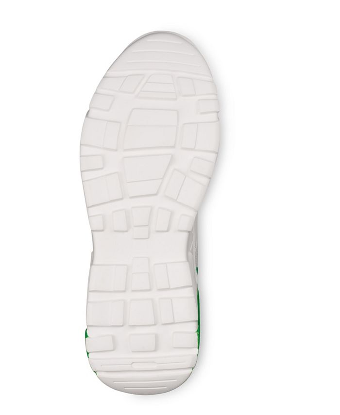 DKNY Men's Mixed Media Runner with Front Logo Strap Sneakers - Macy's