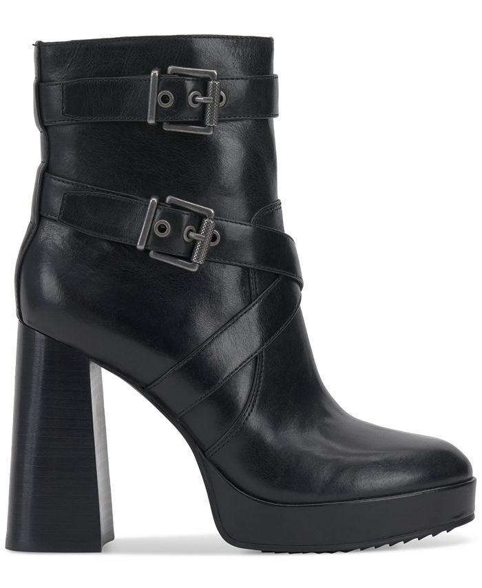 Vince Camuto Women's Coliana Moto Buckle Platform Booties - Macy's