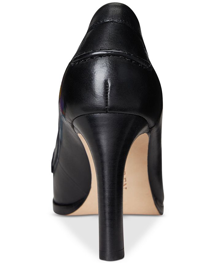 Lauren Ralph Lauren Women's Colleen Chain-Trimmed Pumps - Macy's