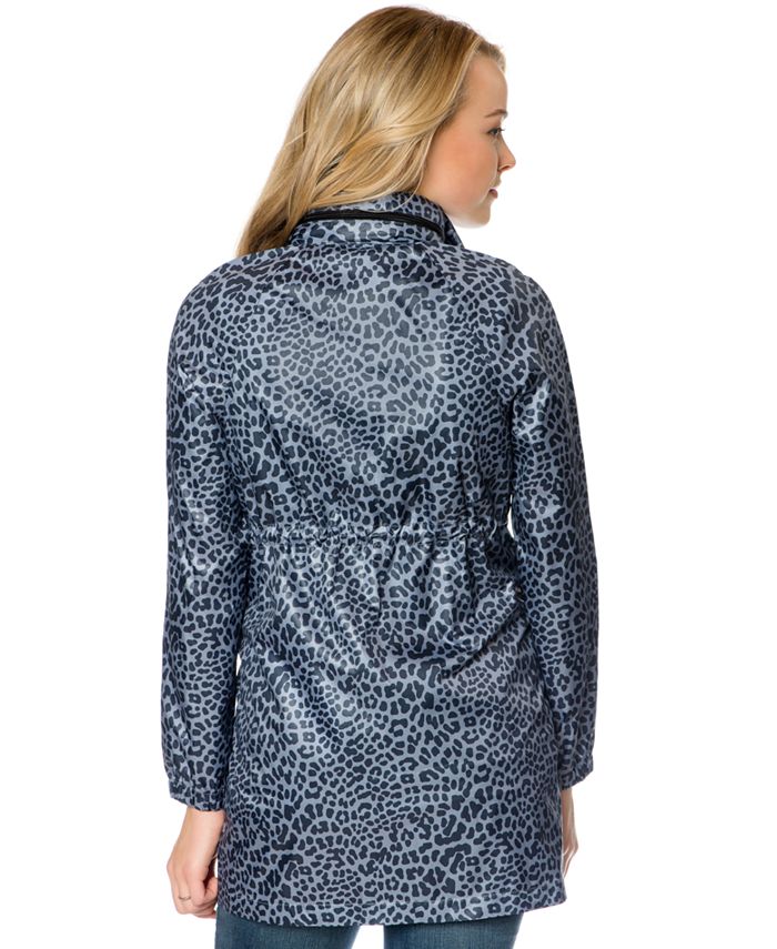 Motherhood Maternity Hooded Animal-Print Adjustable Jacket - Macy's