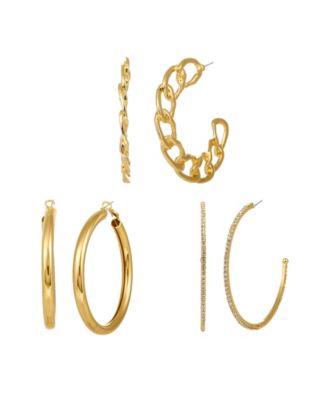 Aaliyah Trio Hoop Earring Set - Macy's