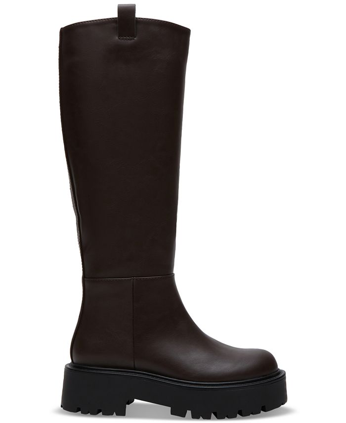 Madden Girl Crow Wide-Calf Lug-Sole Knee High Boots - Macy's