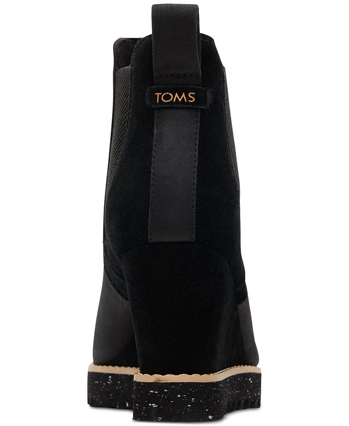 TOMS Women's Maddie Water-Resistant Wedge Lug Sole Booties - Macy's