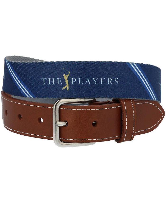 Peter Millar Men's Navy THE PLAYERS Striped Belt - Macy's