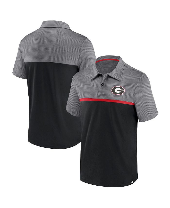 Fanatics Men's Gray, Black Georgia Bulldogs Polo Shirt - Macy's
