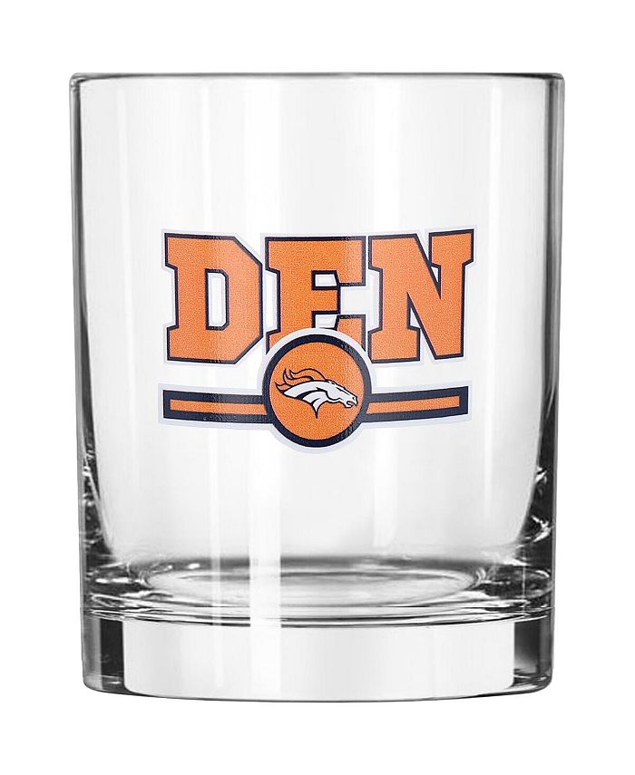 Logo Brands Denver Broncos Letterman 14 Oz Rocks Glass - Macy's