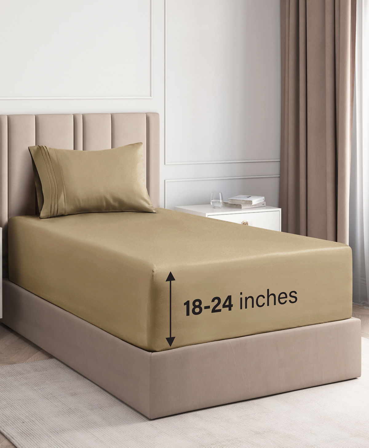 Click here for 3 Piece Extra Deep Pocket Microfiber Sheet Set - T... prices