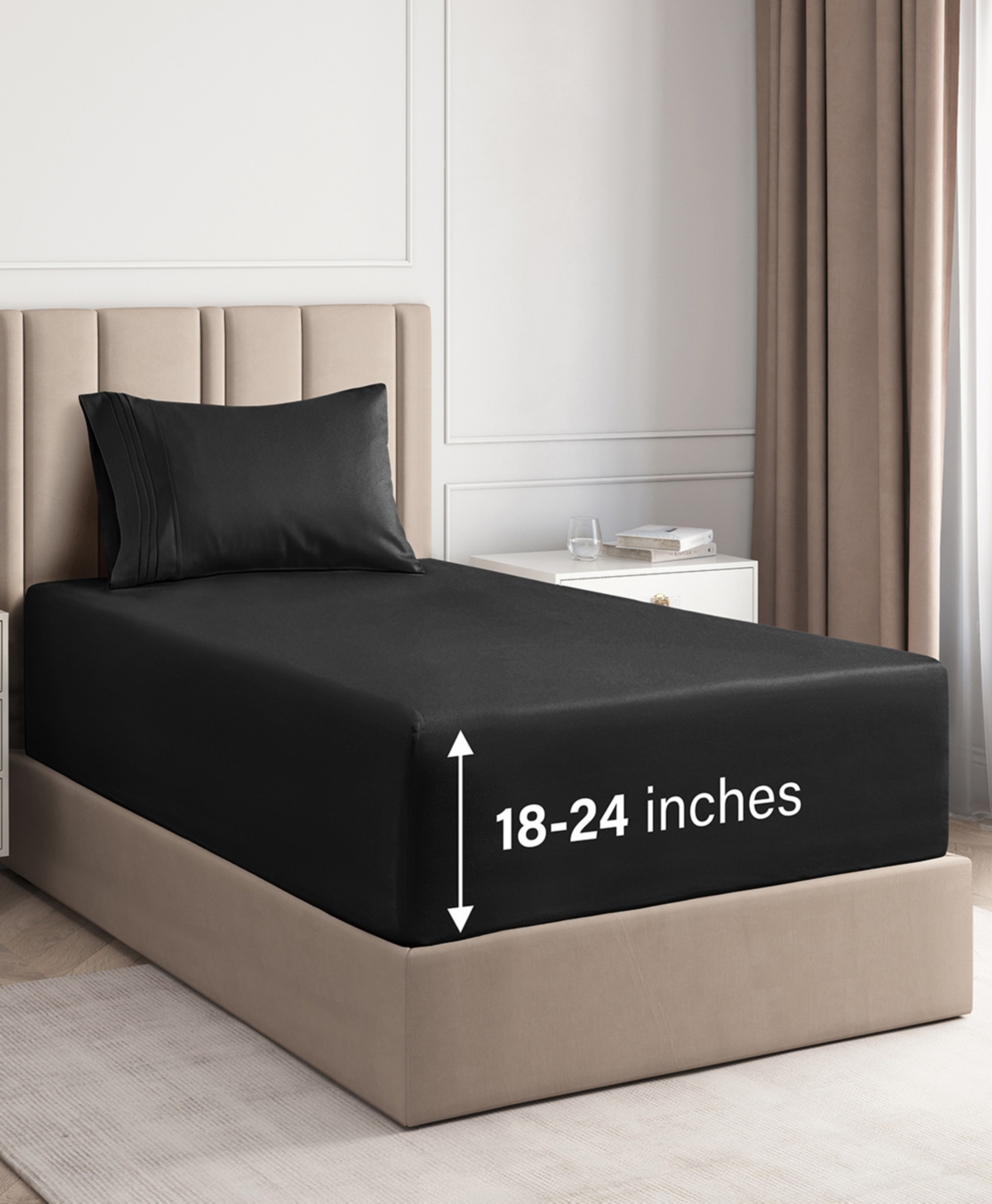 Click here for 3 Piece Extra Deep Pocket Microfiber Sheet Set - T... prices