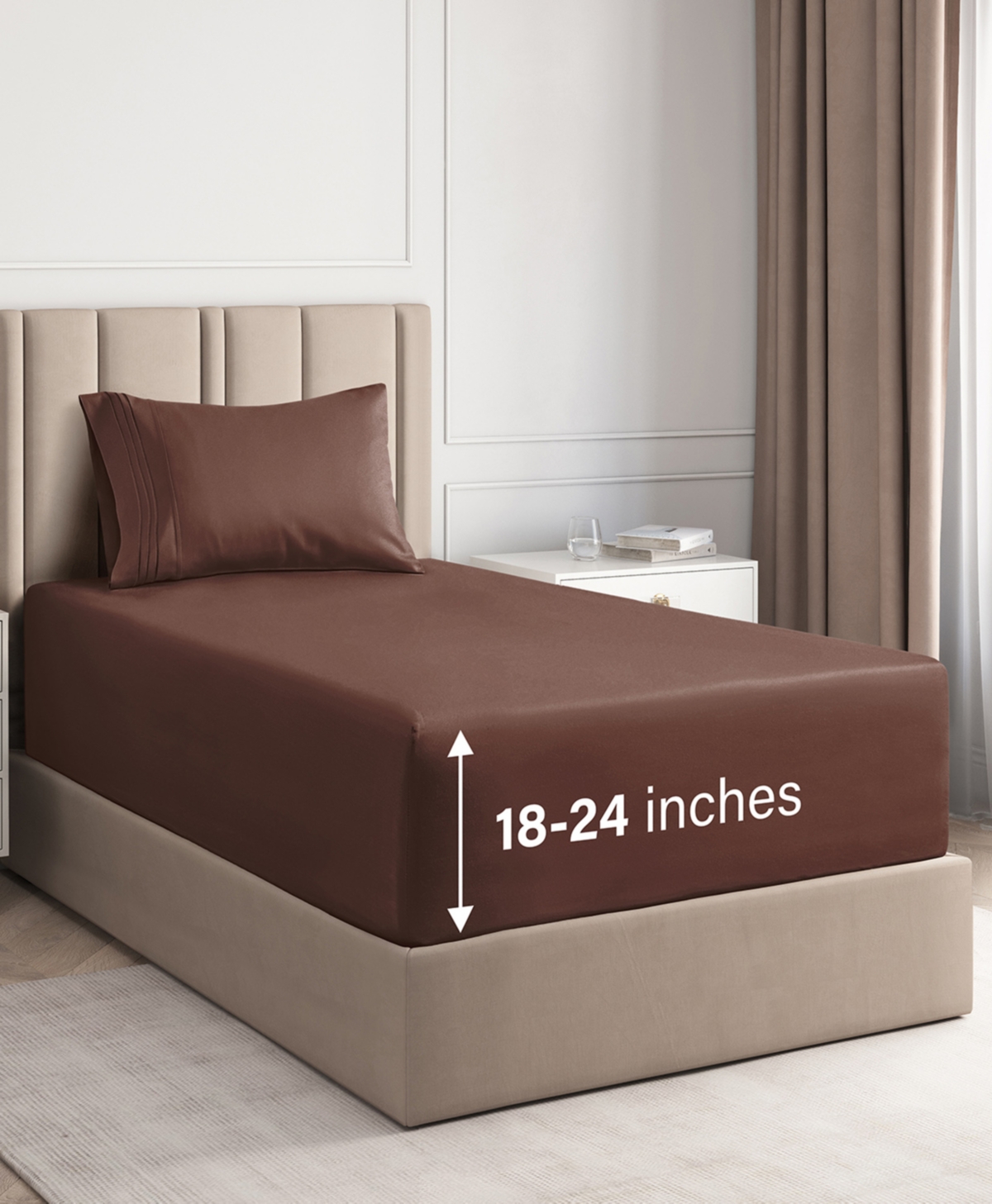 Click here for 3 Piece Extra Deep Pocket Microfiber Sheet Set - T... prices