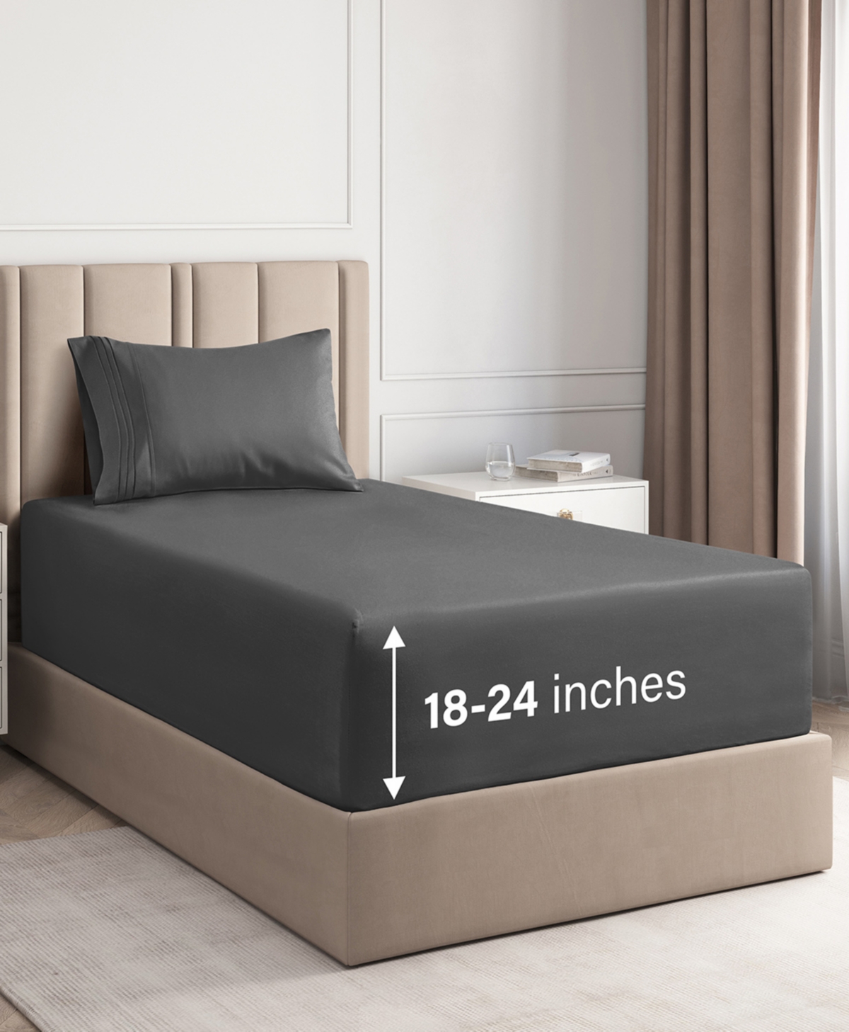 Click here for 3 Piece Extra Deep Pocket Microfiber Sheet Set - T... prices
