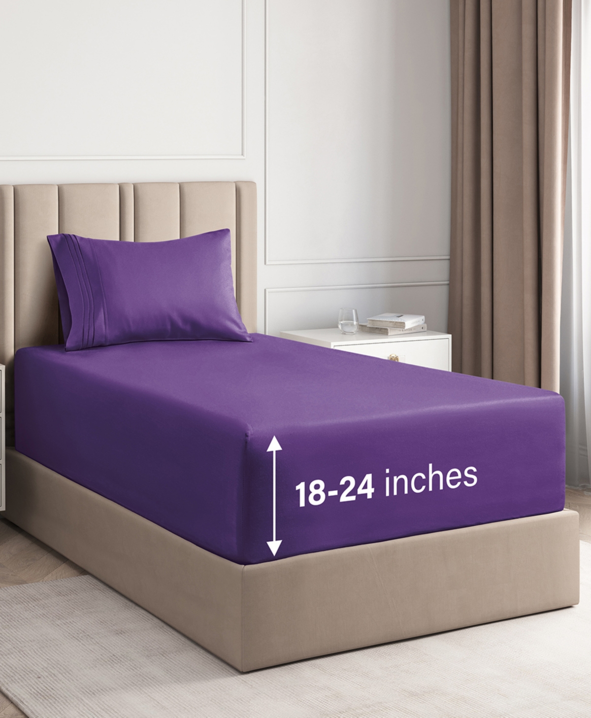 Click here for 3 Piece Extra Deep Pocket Microfiber Sheet Set - T... prices