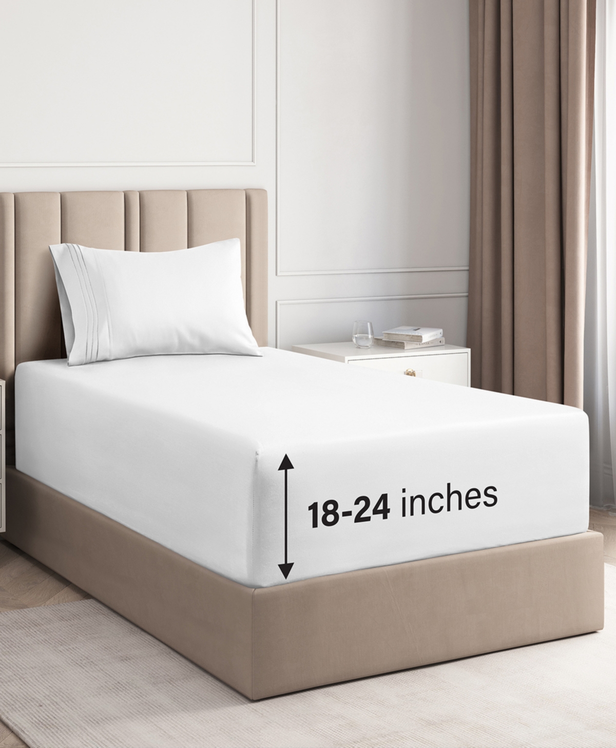 Click here for 3 Piece Extra Deep Pocket Microfiber Sheet Set - T... prices