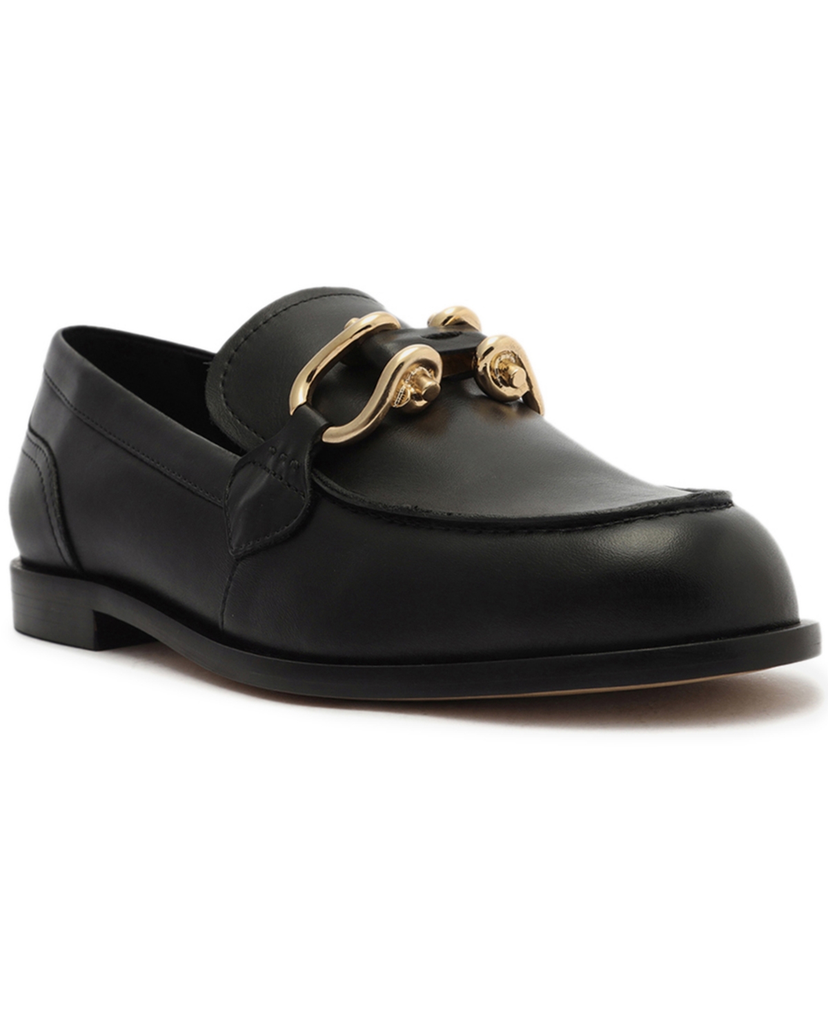 Click here for Arezzo Womens Caroline Round Toe Loafers - Black prices