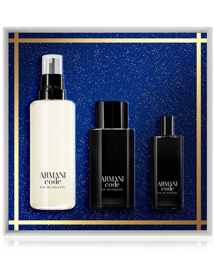 Giorgio Armani Men's 3-Pc. Armani Code Eau de Toilette Gift Set - Macy's