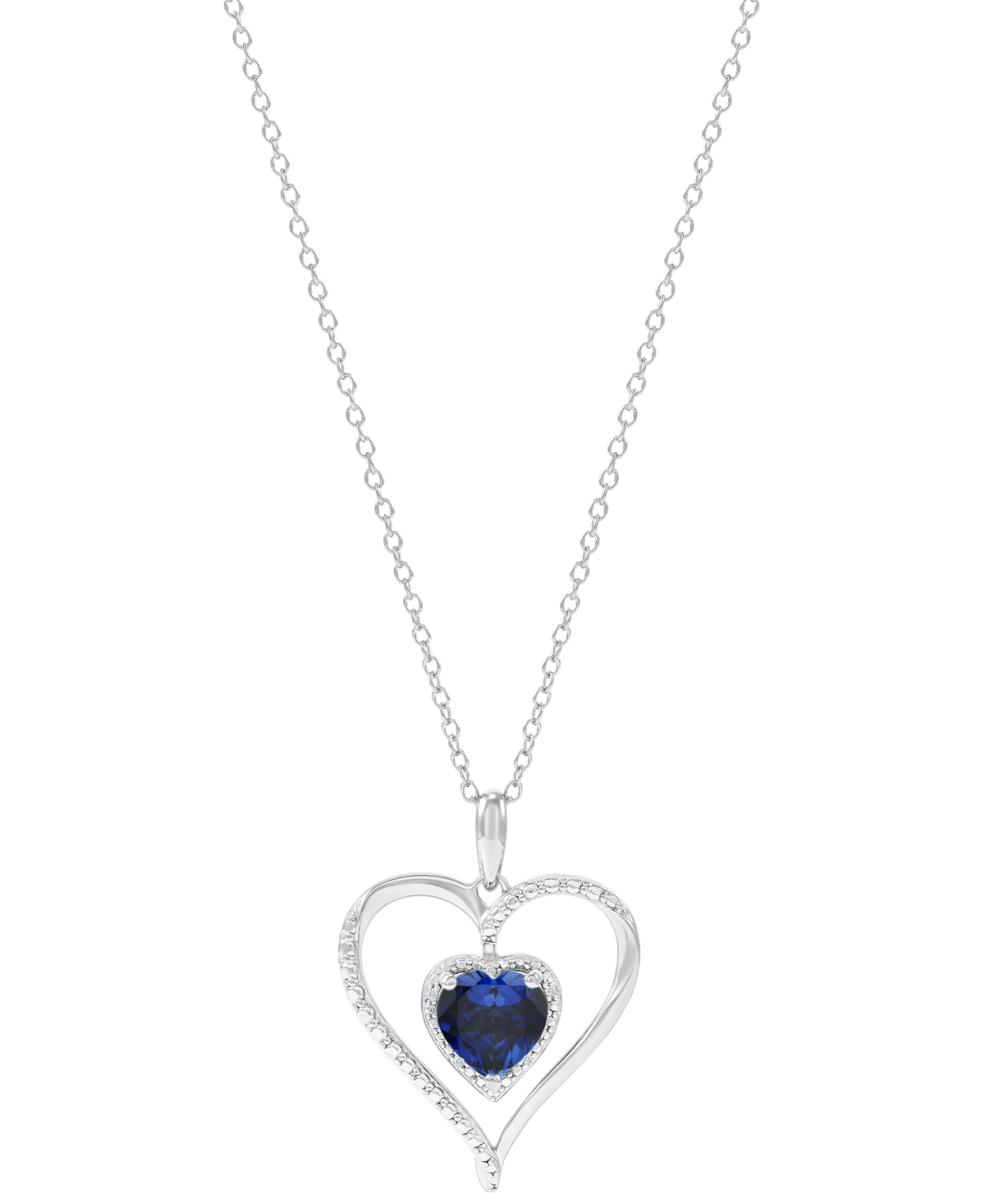 Click here for Birthstone Gemstone & Diamond Accent Heart 18 Pend... prices