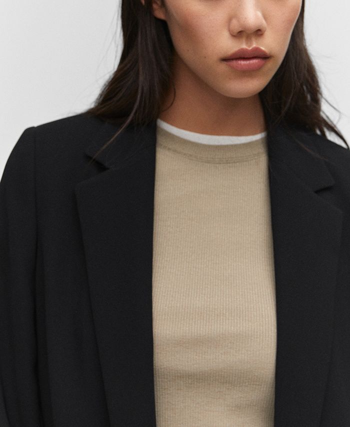 MANGO Women's Flowy Suit Blazer - Macy's