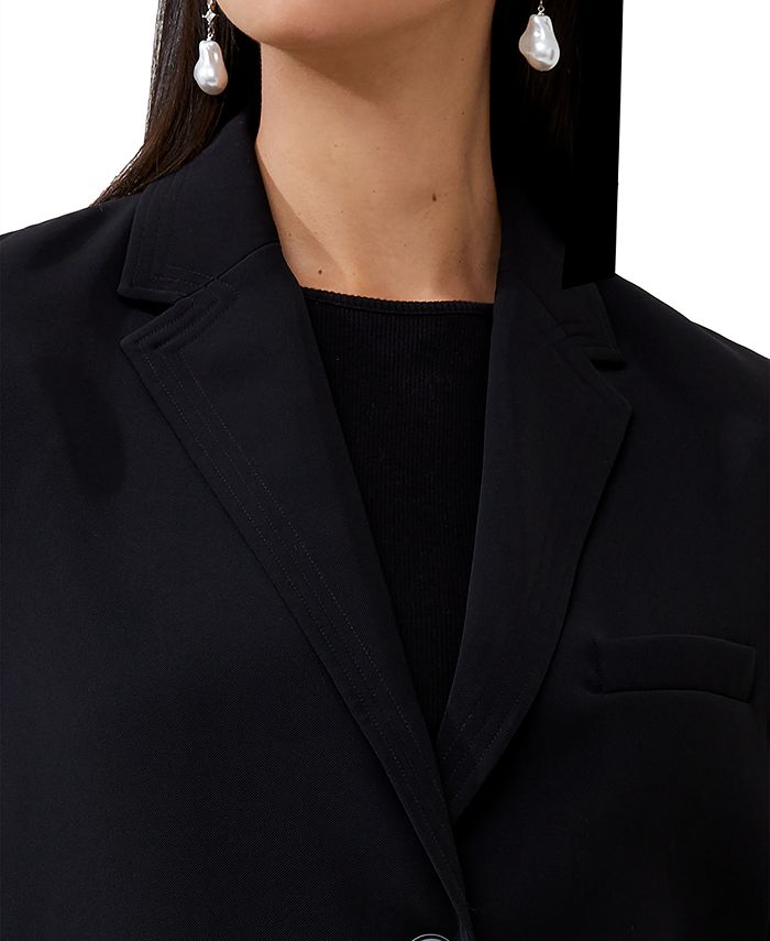 French Connection Women's Harry Cropped Suiting Blazer - Macy's