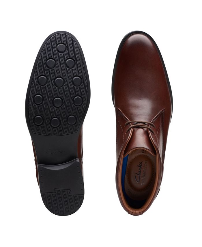 Clarks Men's Collection Whiddon Leather Mid Lace Up Boots - Macy's
