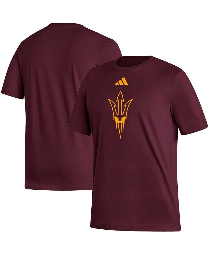 adidas Men's Maroon Arizona State Sun Devils Logo Fresh T-shirt - Macy's