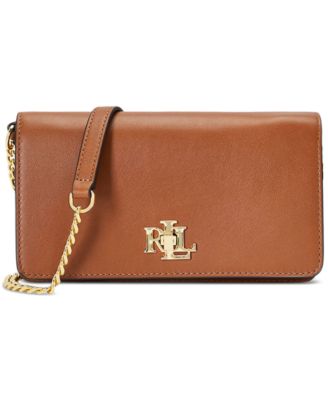 Lauren Ralph Lauren Leather Crossbody Tech Case - Macy's