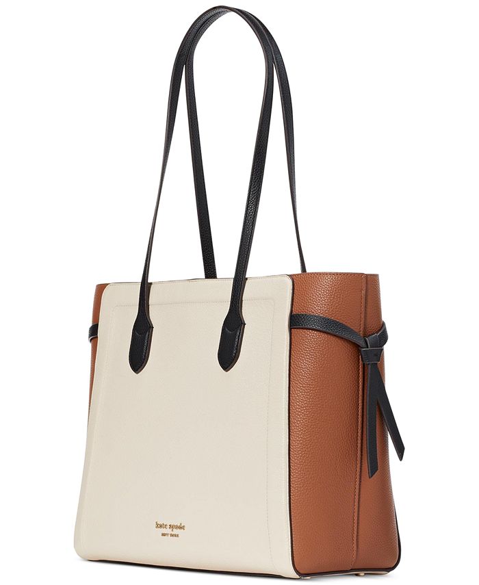 kate spade new york Knott Colorblocked Leather Large Tote - Macy's