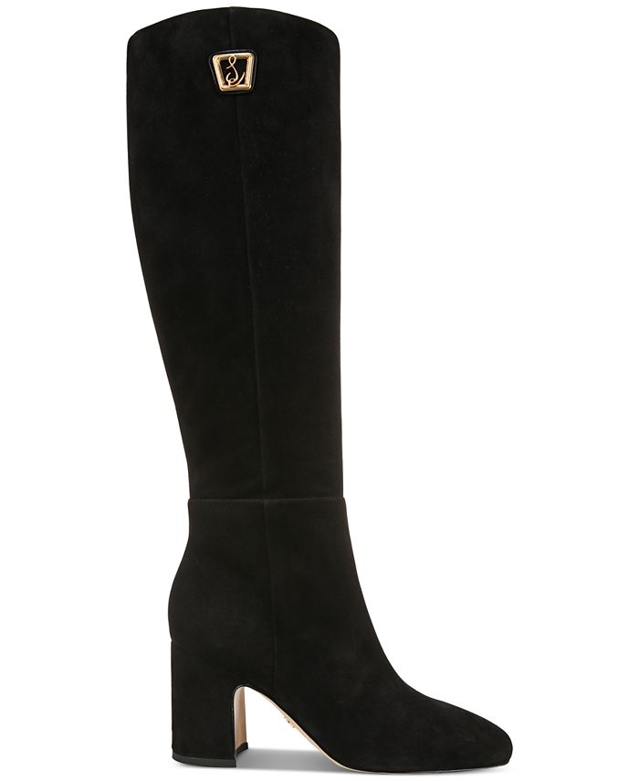 Sam Edelman Women's Faren Tall Block-Heel Dress Boots - Macy's