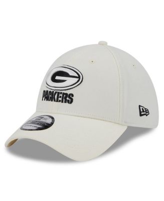 New Era Men's Cream Green Bay Packers Chrome Collection 39THIRTY Flex ...