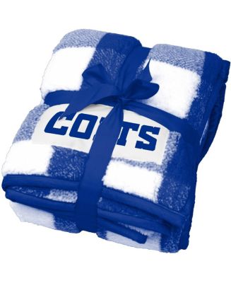 Indianapolis Colts 50'' x 60'' Buffalo Check Frosty Fleece Blanket - Macy's