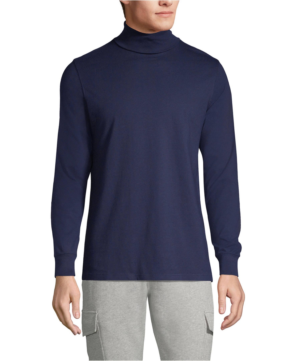 Click here for Lands End Mens Super-t Turtleneck - Radiant navy prices