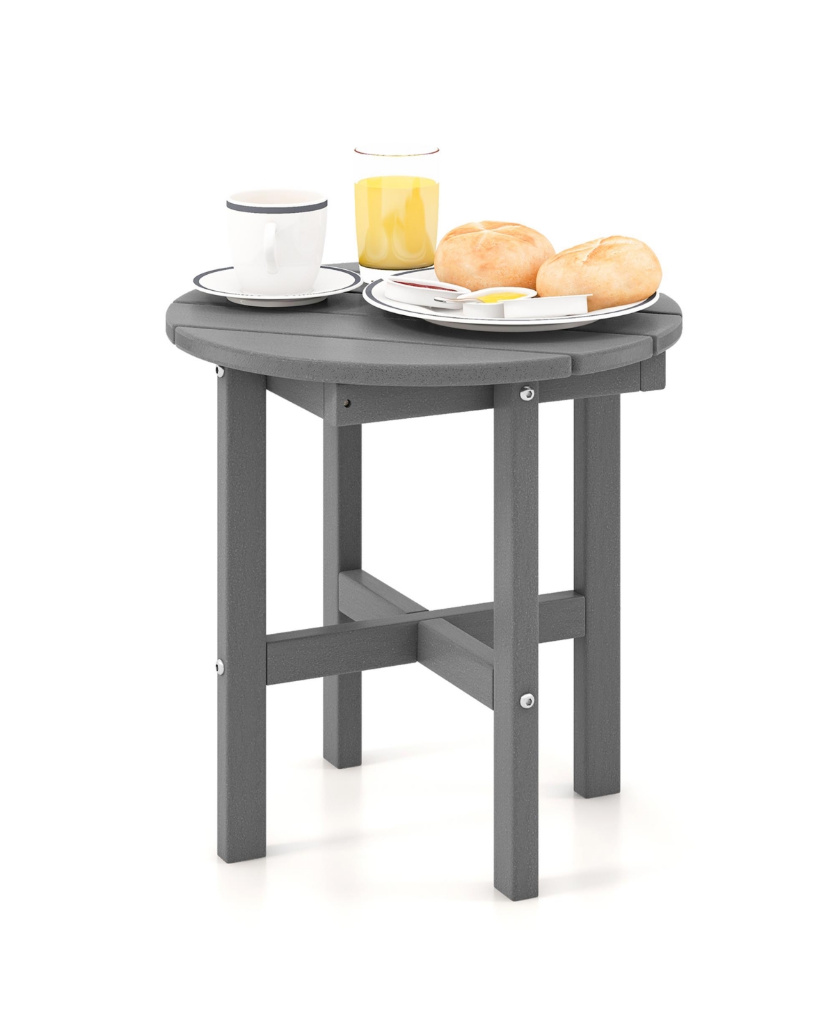 Click here for Costway Patio 18 Adirondack Round Side Table All W... prices