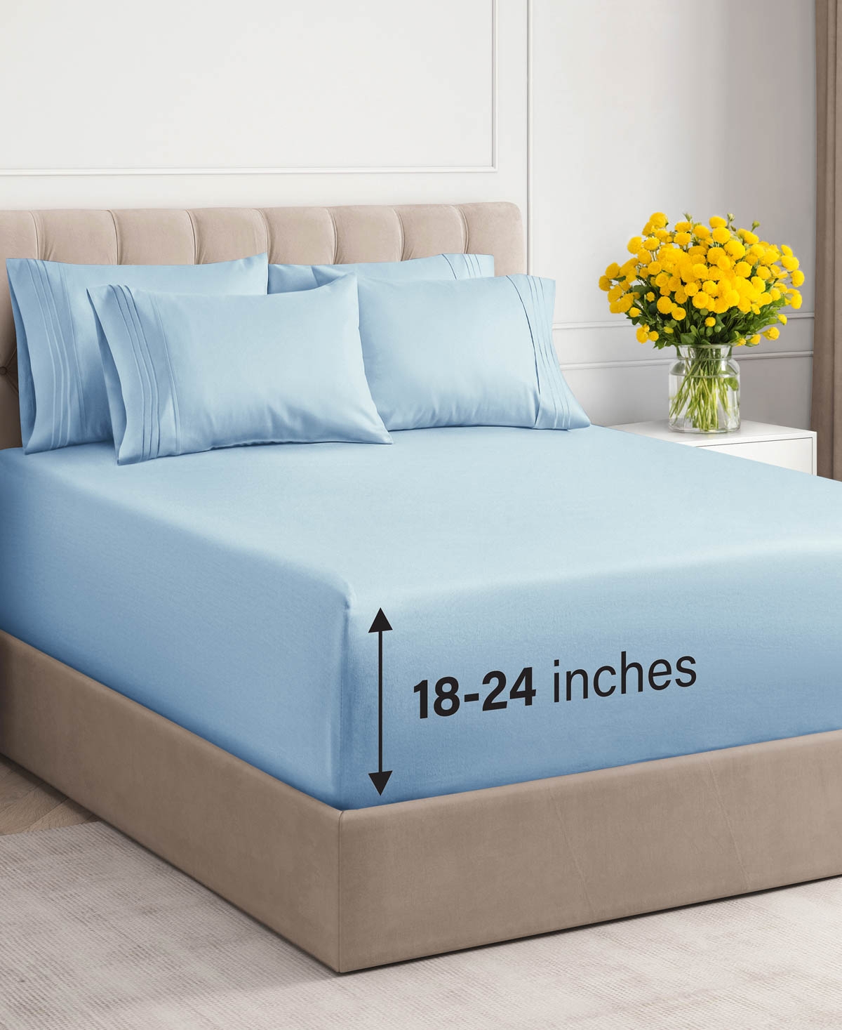 Click here for Microfiber Sheet Set 18" - 24" Inch Extr... prices