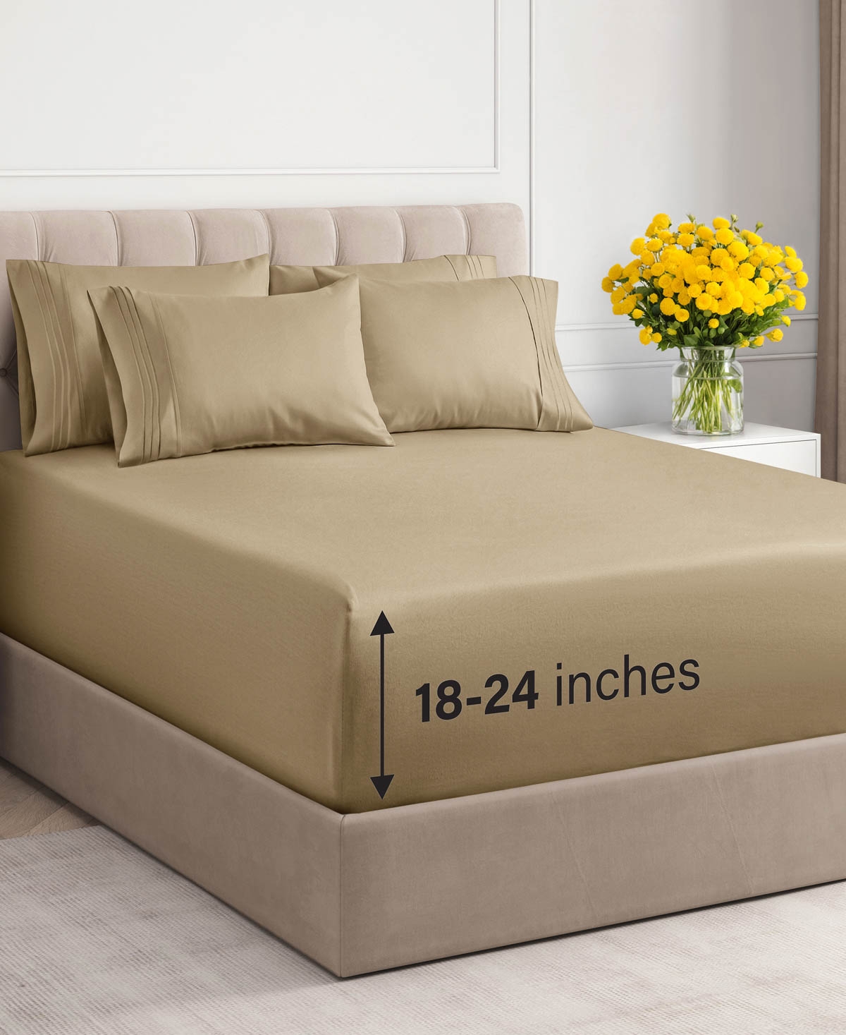 Click here for Microfiber Sheet Set 18" - 24" Inch Extr... prices