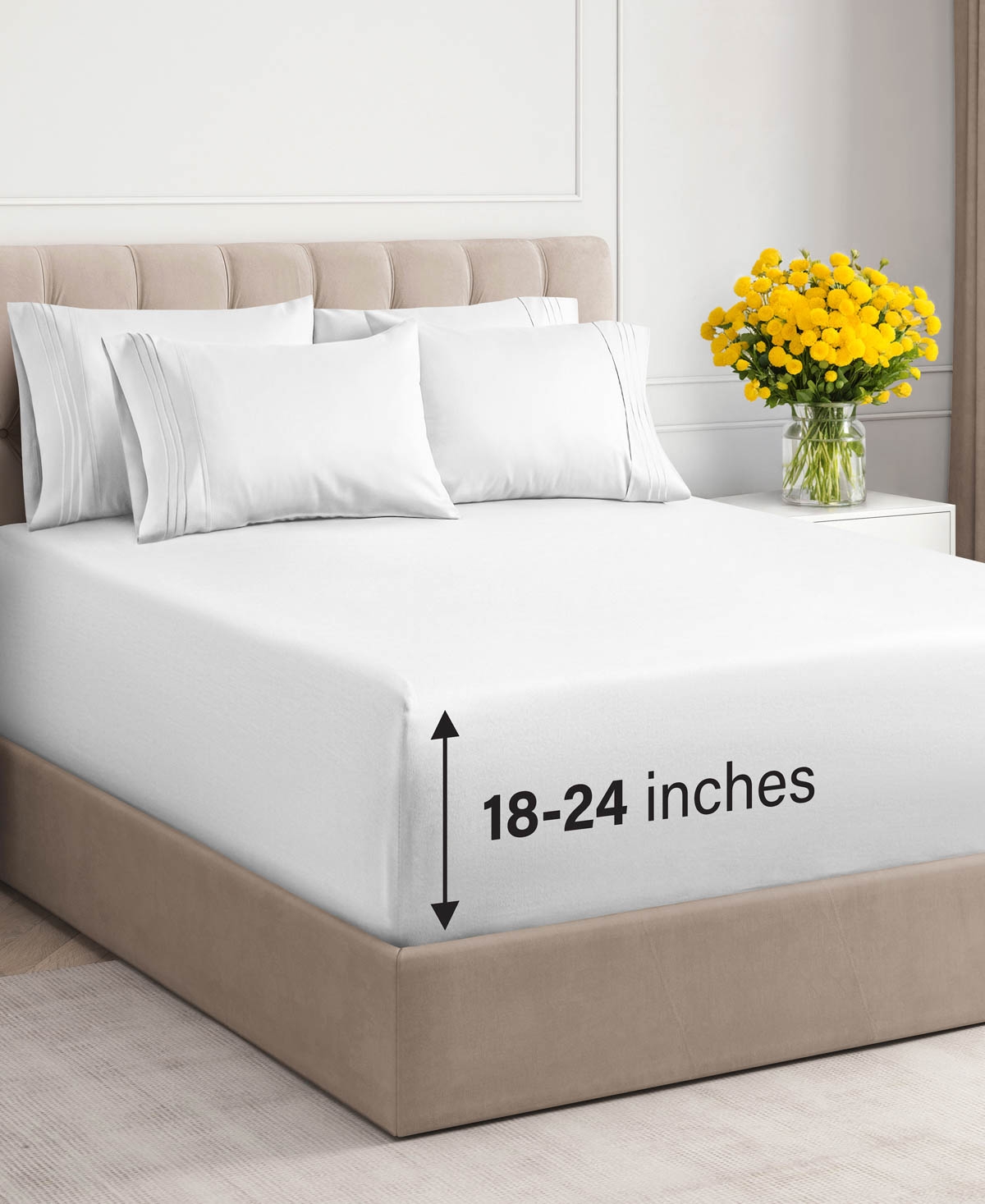 Click here for Microfiber Sheet Set 18" - 24" Inch Extr... prices