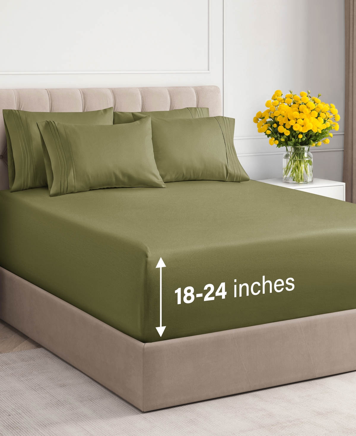 Click here for Microfiber Sheet Set 18" - 24" Inch Extr... prices