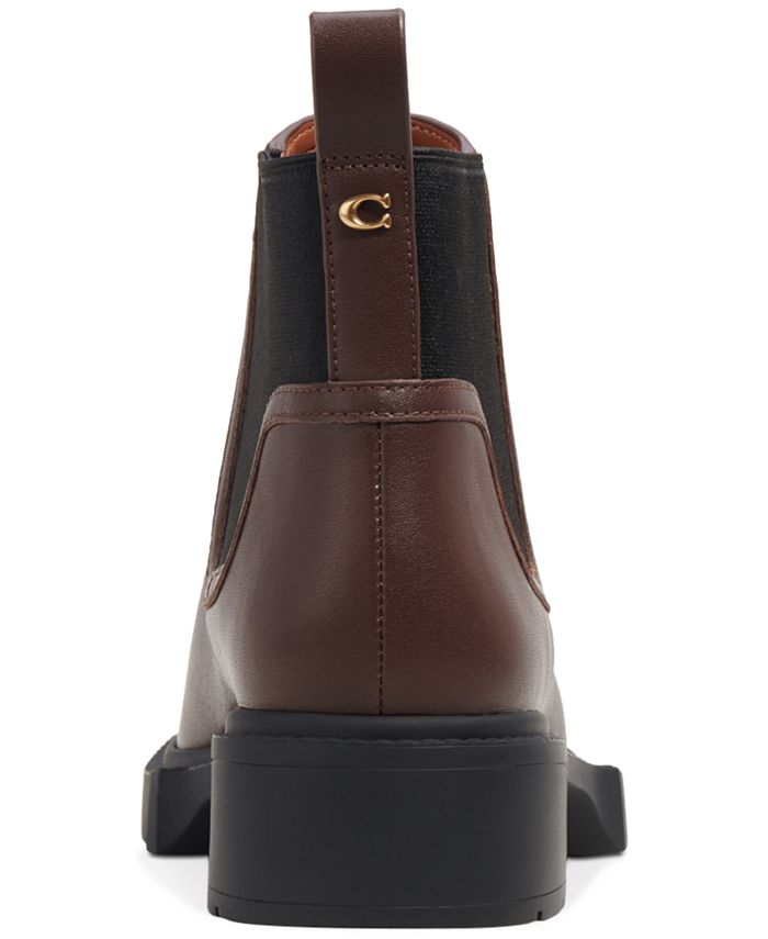COACH Women's Lenora Pull On Lug Sole Chelsea Booties - Macy's