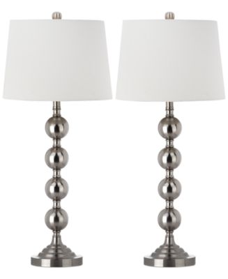 Safavieh Set of 2 Stacked Gazing Ball Table Lamps - Macy's