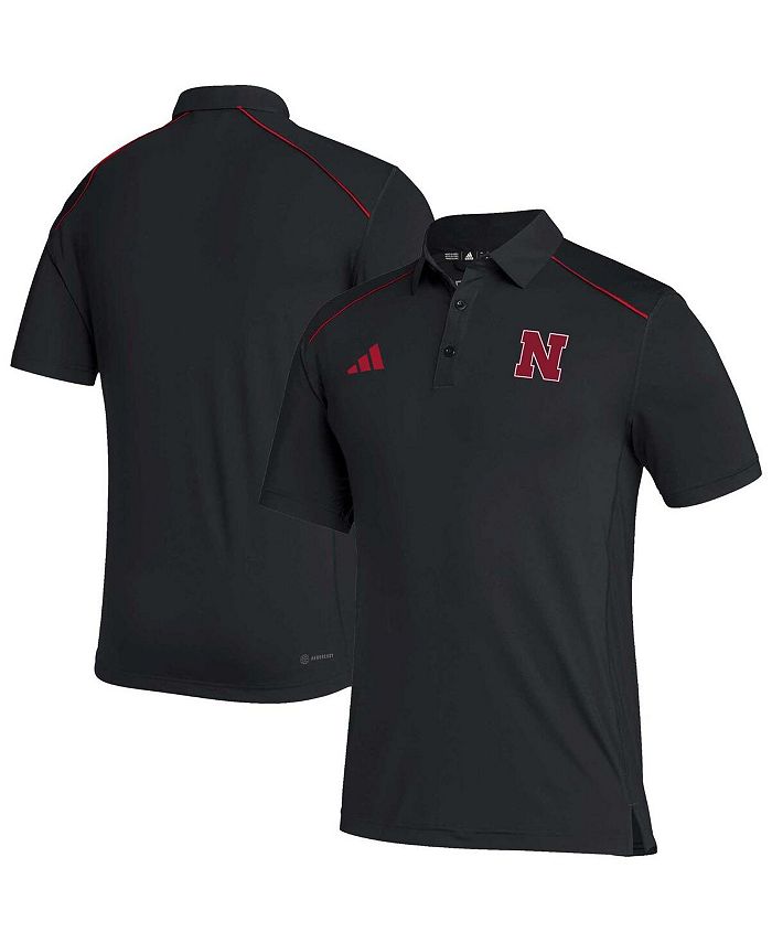 adidas Men's Black Nebraska Huskers Coaches AEROREADY Polo Shirt - Macy's