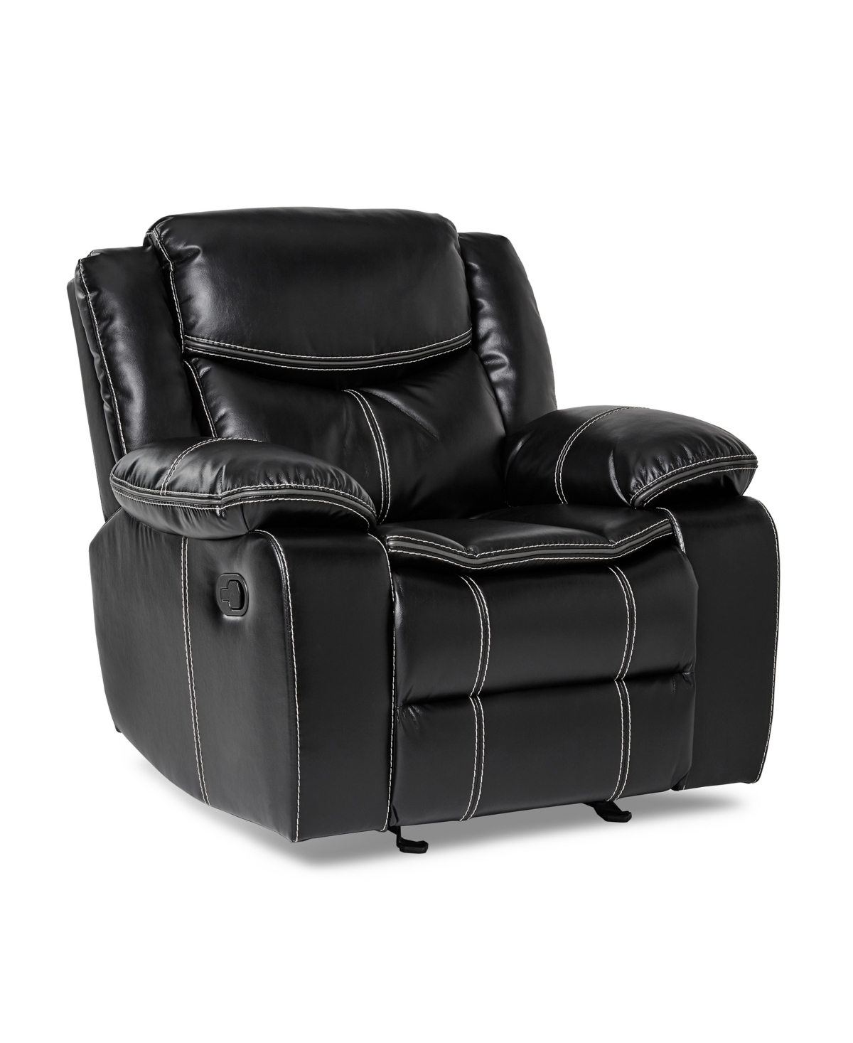 Click here for White Label Veloce 43 Glider Reclining Chair - Bla... prices