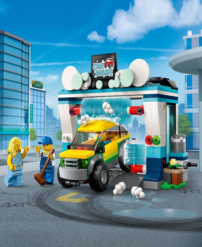 LEGO® My City 60362 Car Wash Toy Portable Building Set with Minifigures ...