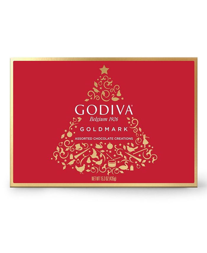 Godiva Holiday Goldmark Assorted Chocolate Gift Box, 36 Piece - Macy's