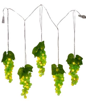 Kurt S. Adler 100-Light LED Grape Light Set with 5 Grape Bunches - Macy's