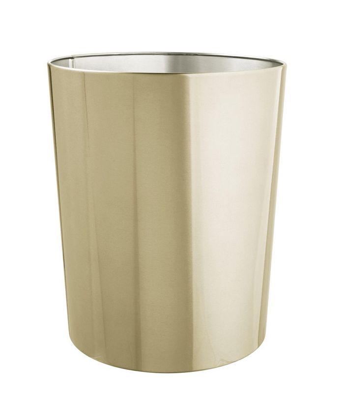 mDesign Round Metal Trash Wastebasket/Recycling Can - Macy's