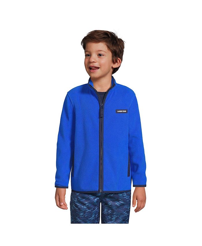 Lands' End Boys Full Zip Fleece Jacket - Macy's