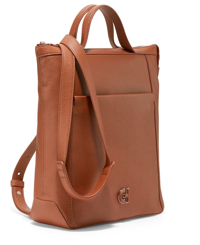 Cole Haan Medium Grand Ambition Convertible Leather Backpack - Macy's