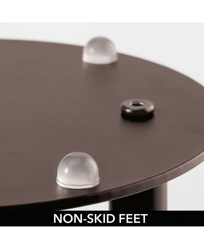 mDesign Metal Freestanding Toilet Paper Dispenser Stand, Holds 4 Rolls ...