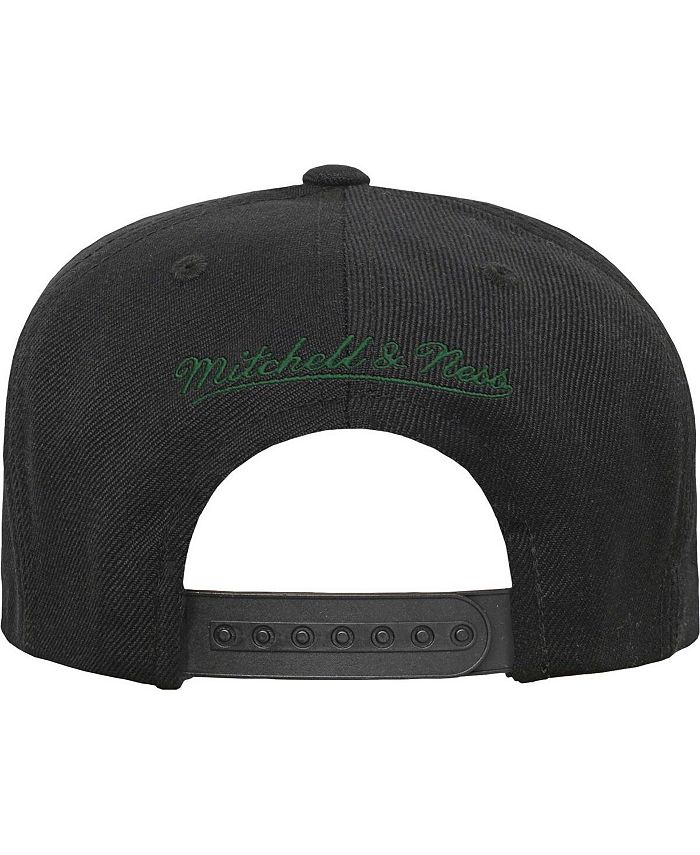 Mitchell & Ness Big Boys and Girls Black Milwaukee Bucks Team Script Snapback Hat - Macy's