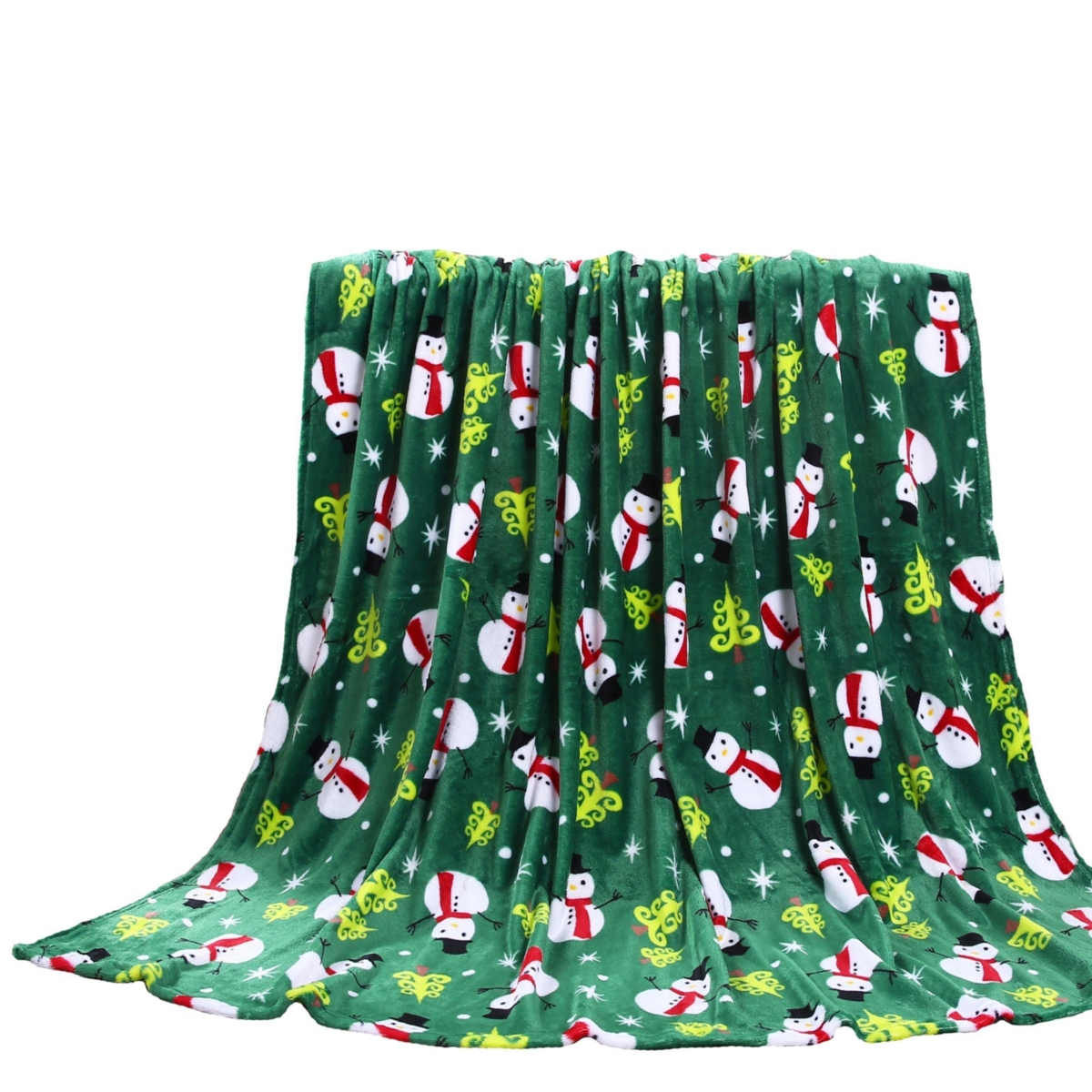 Click here for Kate Aurora Cozy Christmas Snowman Throw  50 x 60... prices