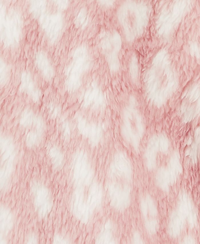 Carter's Baby Girls Leopard-Print Faux-Sherpa Footed Pram Coverall - Macy's