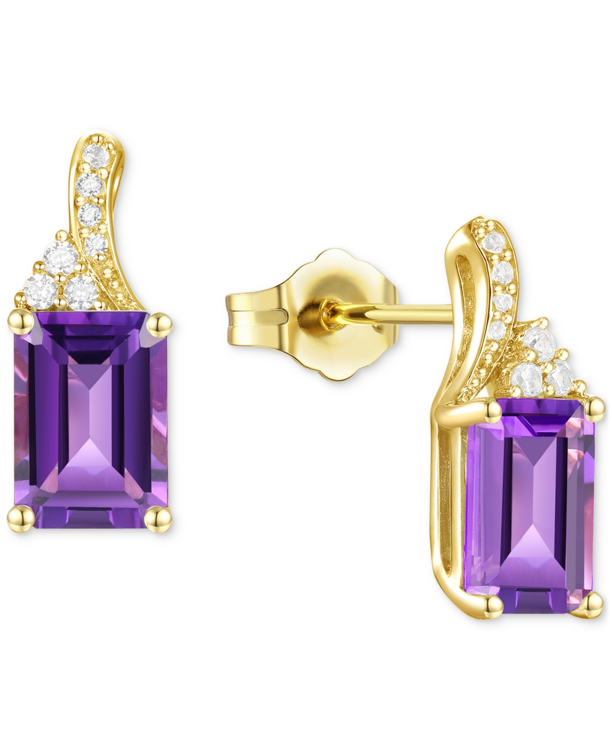 Click here for Amethyst (1-5/8 ct. t.w.) & Lab-Grown White Sapphi... prices